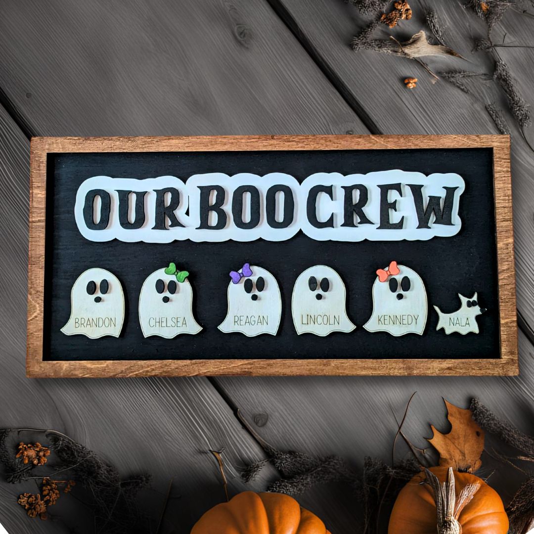 Our Boo Crew - Halloween Family Sign | Cherished House to Home